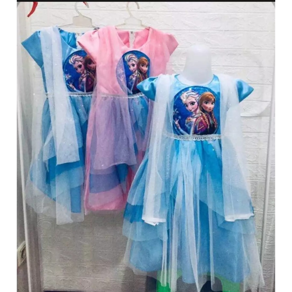 Jual TERBARU BAJU FROZEN ELSA DAN ANNA / DRESS PRINCESS / GAUN PESTA ...