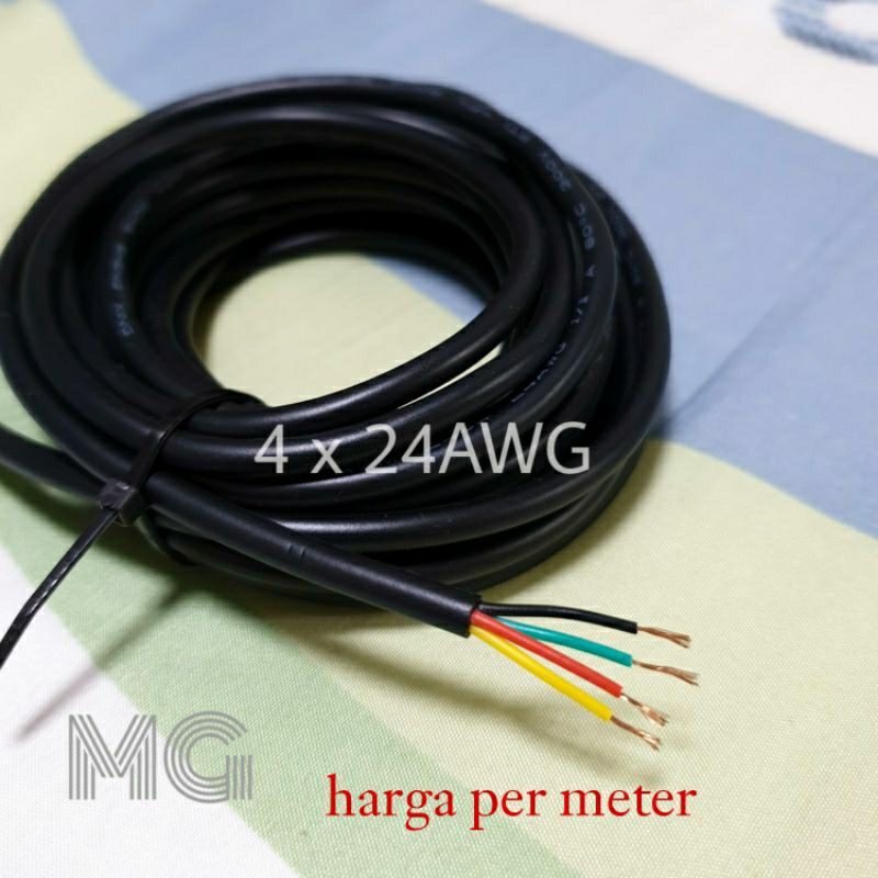 Jual Kabel isi 4 (meteran) Kabel AWG 24 x 4 jalur | Shopee Indonesia