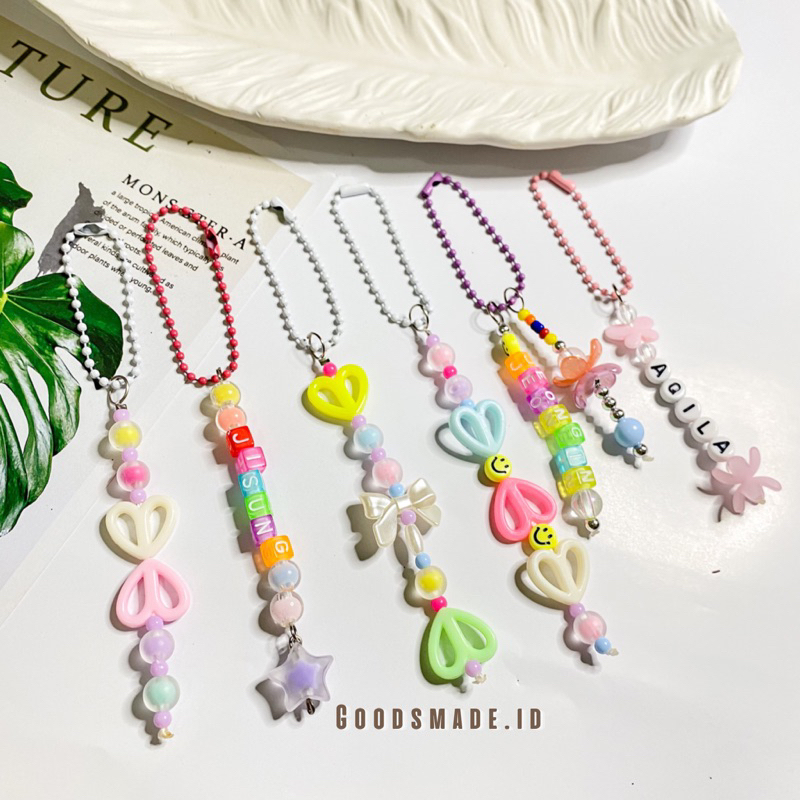 Jual GANTUNGAN KUNCI BALL CHAIN WARNA ( BISA CUSTOM NAMA ) | Shopee ...