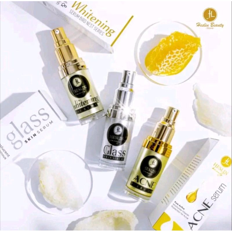 Jual SERUM HESLIN BEAUTY | ACNE | GLASKIN | WHITENING | Shopee Indonesia