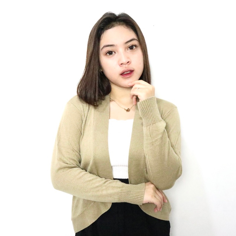 Jual Cardigan Long Sleeve Outer Wanita / Kardigan Knit Rajut Wanita Korea Style | Shopee Indonesia