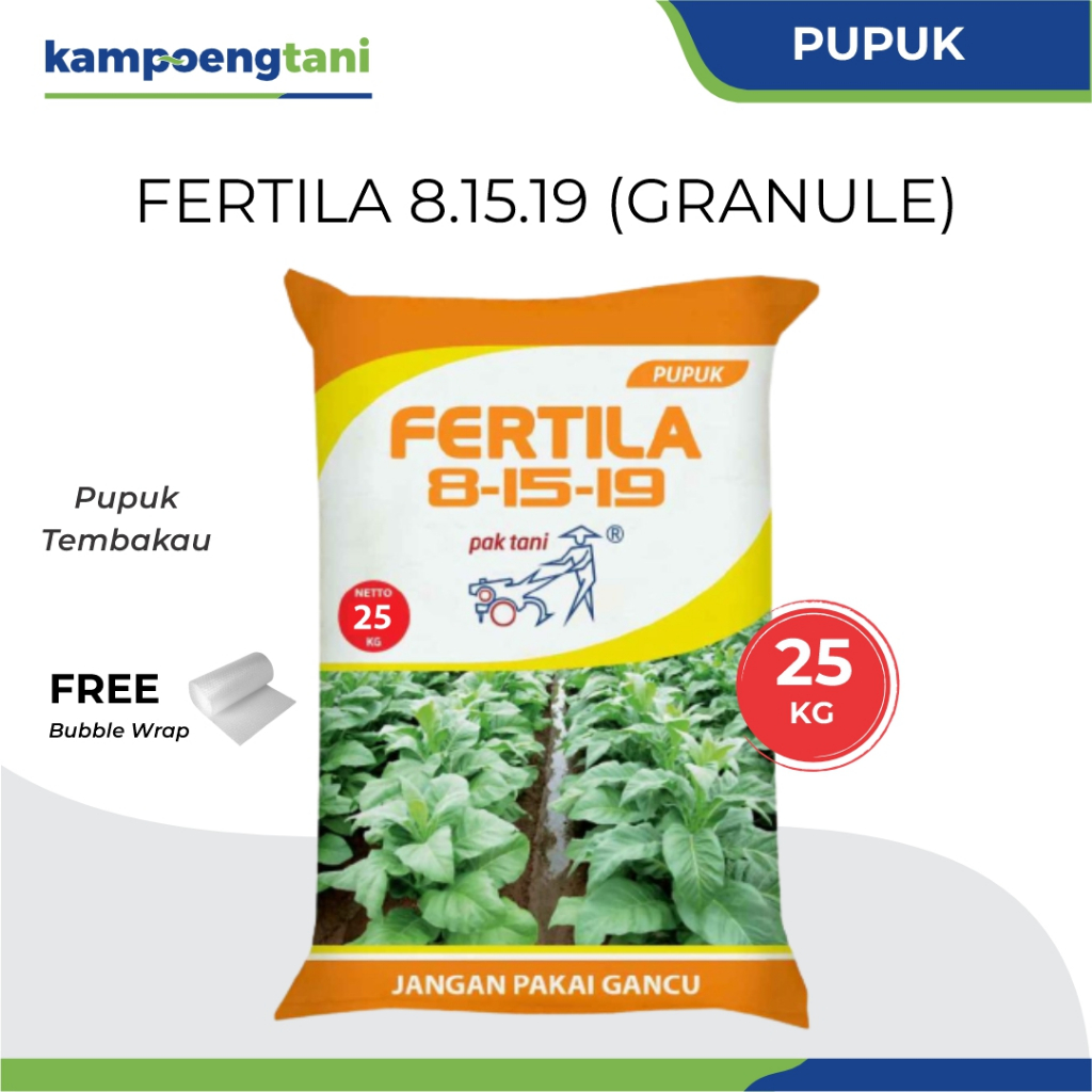 Jual Pupuk Fertila 8-15-19 Pak Tani 25 Kg Untuk Tembakau | Shopee Indonesia