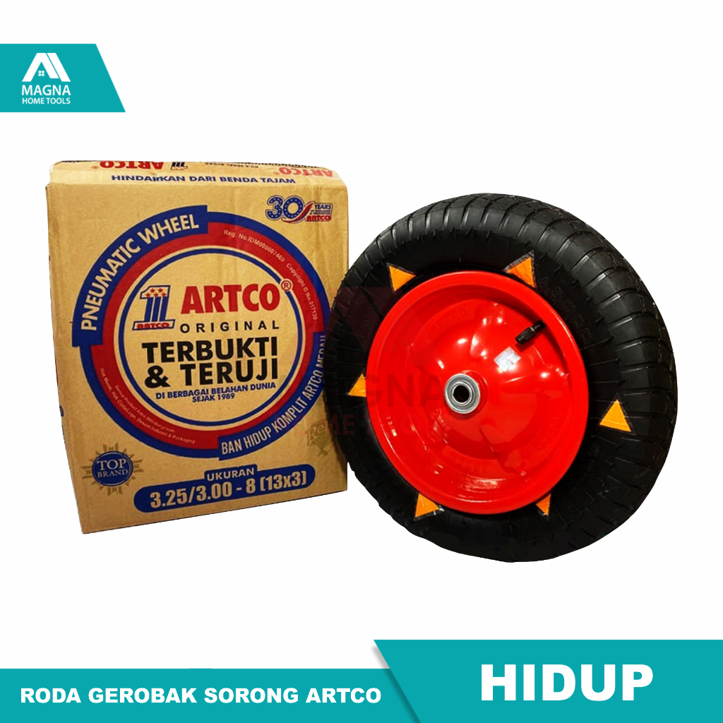 Jual RODA GEROBAK SORONG ARTCO/ARCO/ARKO SET VELG BAN HIDUP [ORIGINAL ...