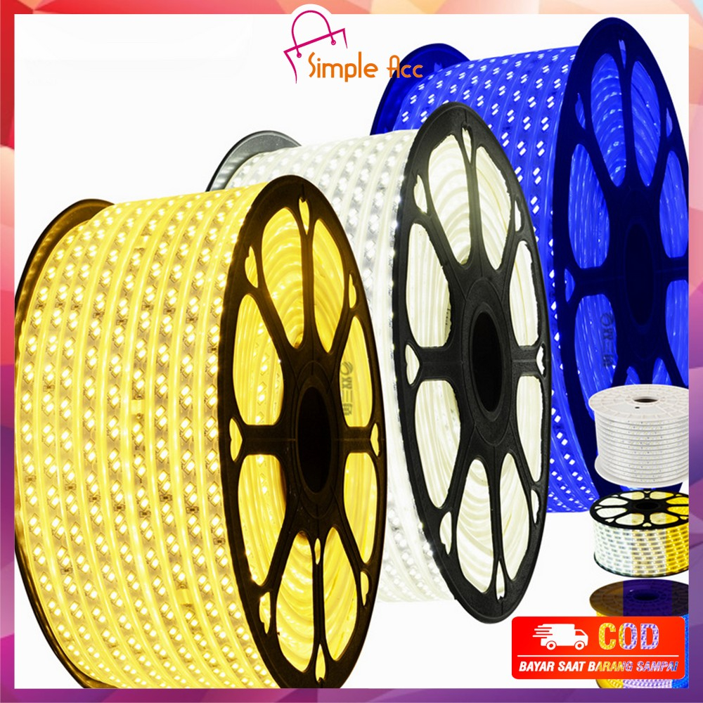 Jual DO-C883 Lampu LED Strip Selang 5050 Uk 100Meter 220V Fleksibel ...