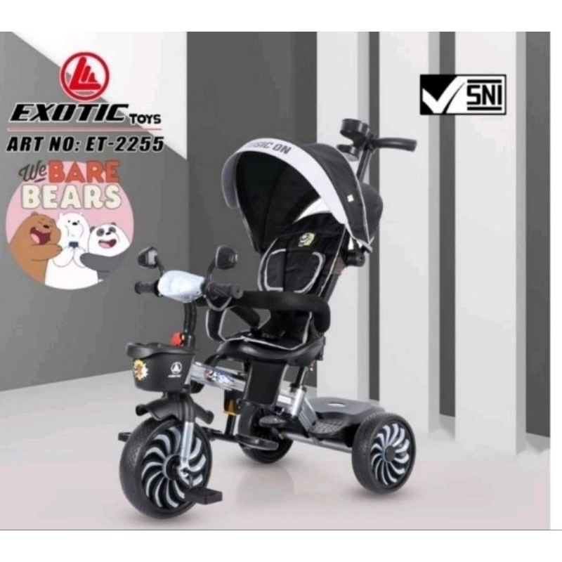 Jual Sepeda roda tiga stroller Exotic ET 2251 ET 2255 balita | Shopee Indonesia