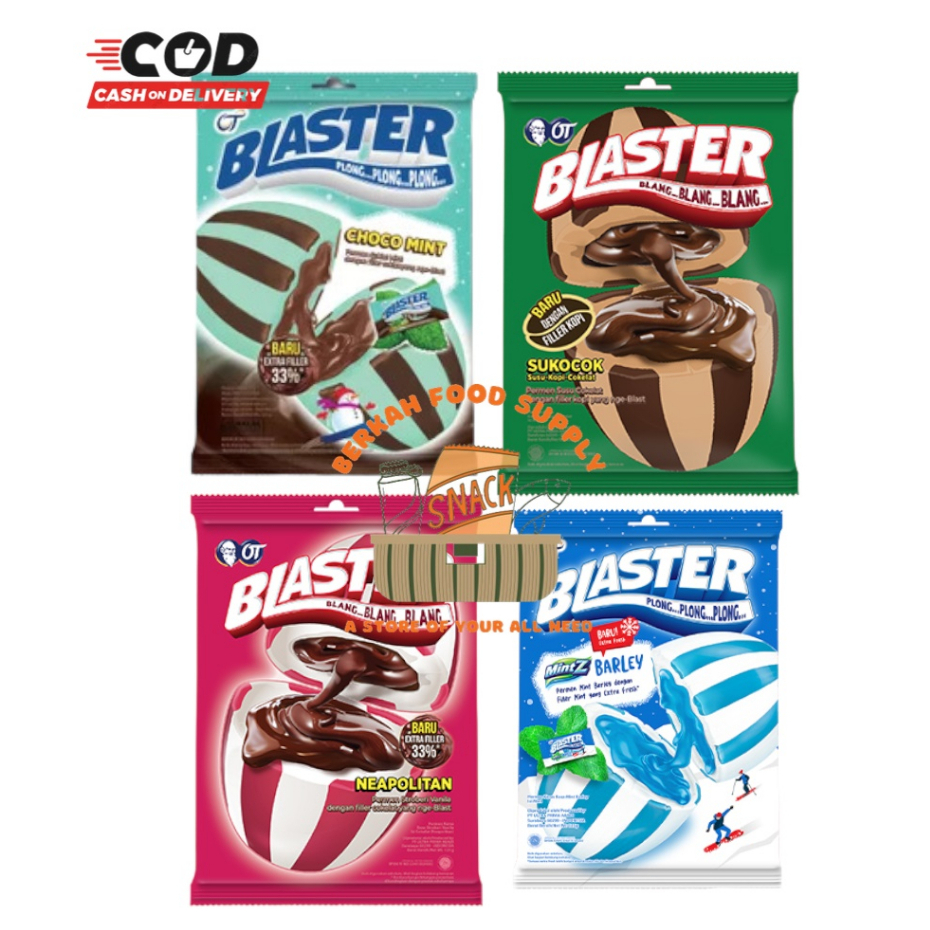 Jual HALAL Permen Mint Blaster All Varian / Rasa Neopolitan / Sukocok ...