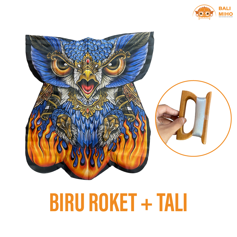 Jual Layangan Celepuk Print Small - Layangan Owl Kain Layangan Bali ...