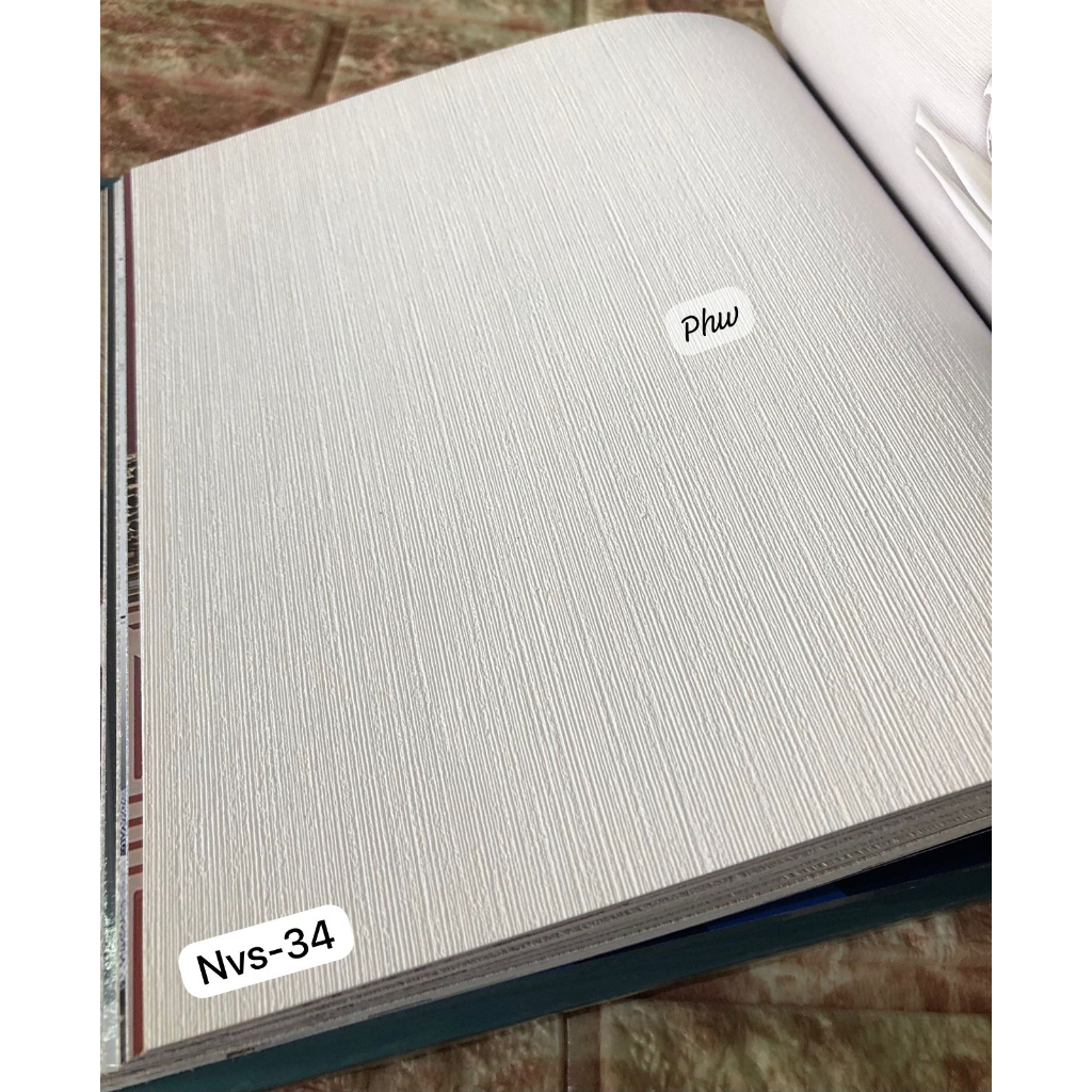 Jual WALLPAPER DINDING MOTIF POLOS SERAT GARIS MINIMALIS PUTIH ABU ...