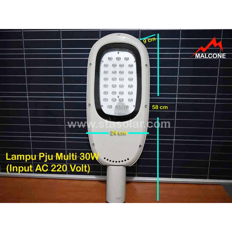 Jual Lampu PJU multi 30W (AC 220V) Input voltage listrik PLN | Shopee ...