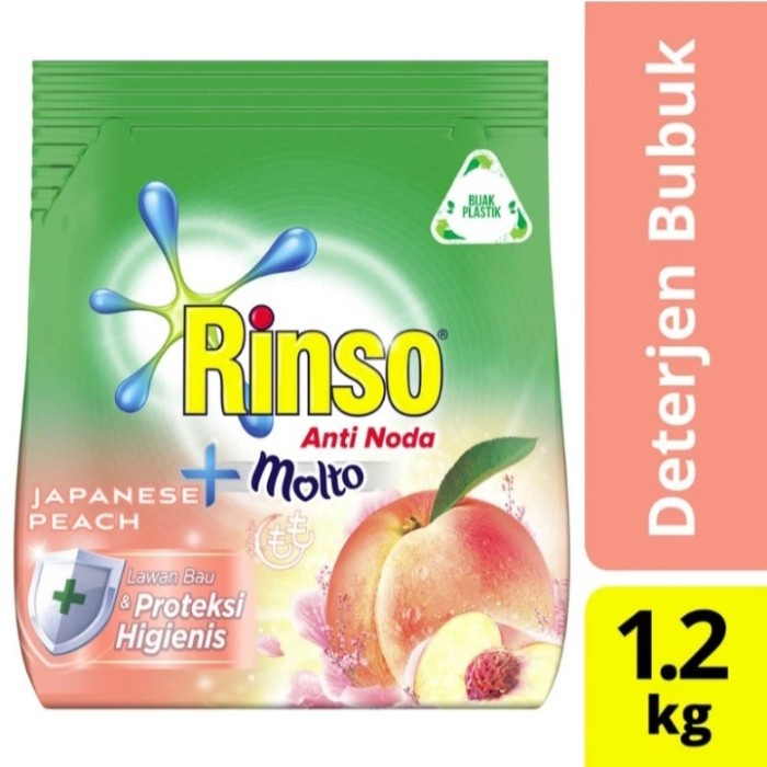 Jual Rinso Molto Powder Japanese Peach 1200Gr | Shopee Indonesia