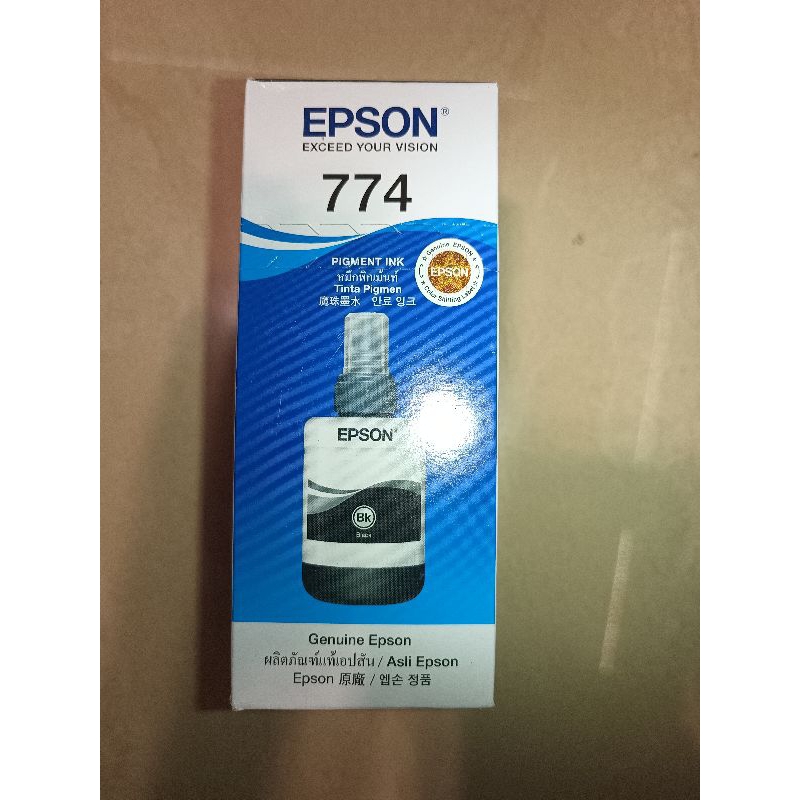 Jual Tinta Epson 774 Black Pigment untuk Printer M100 M200 L605 L655 ...