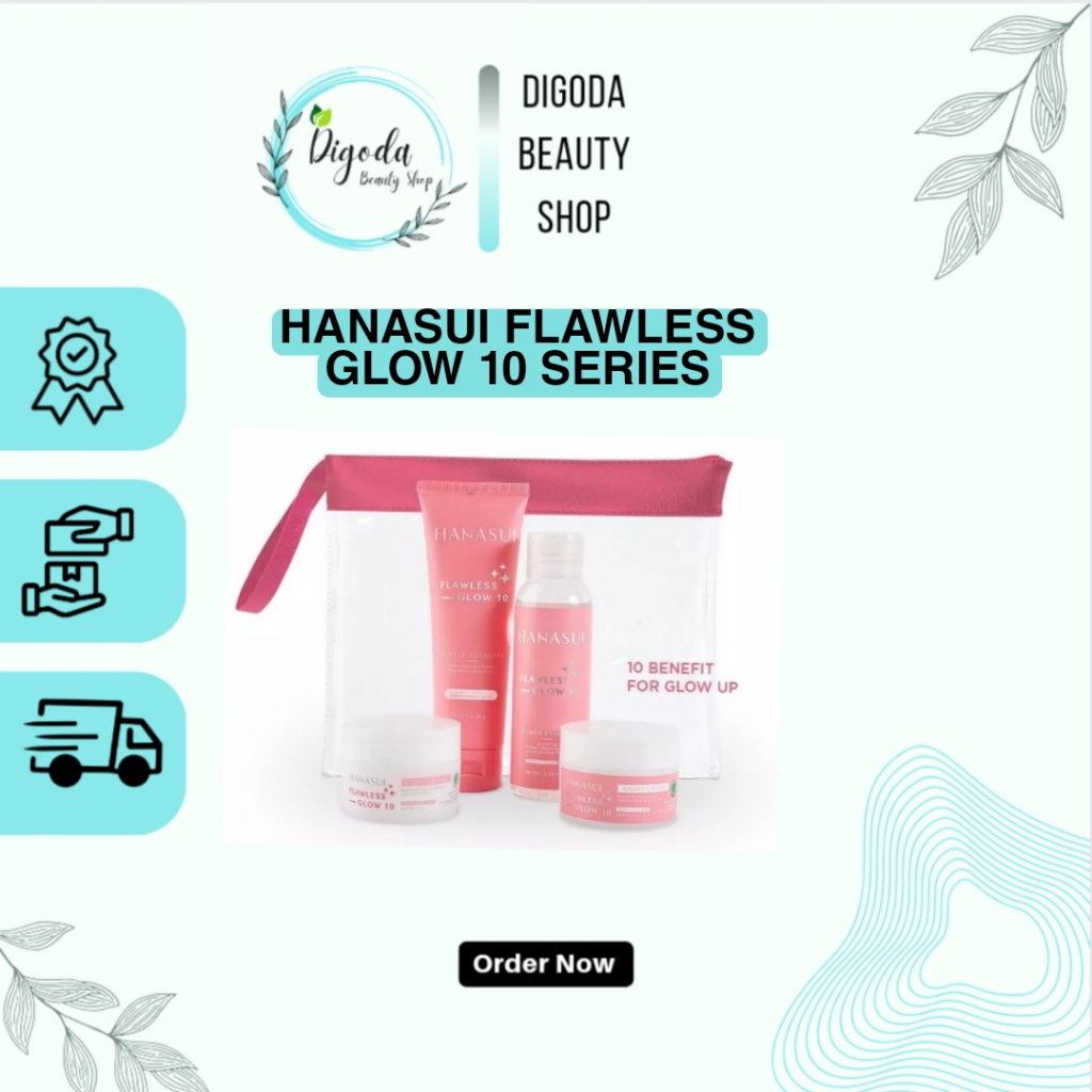 Jual HANASUI SKINCARE FLAWLESS GLOW 10 SERIES | Shopee Indonesia