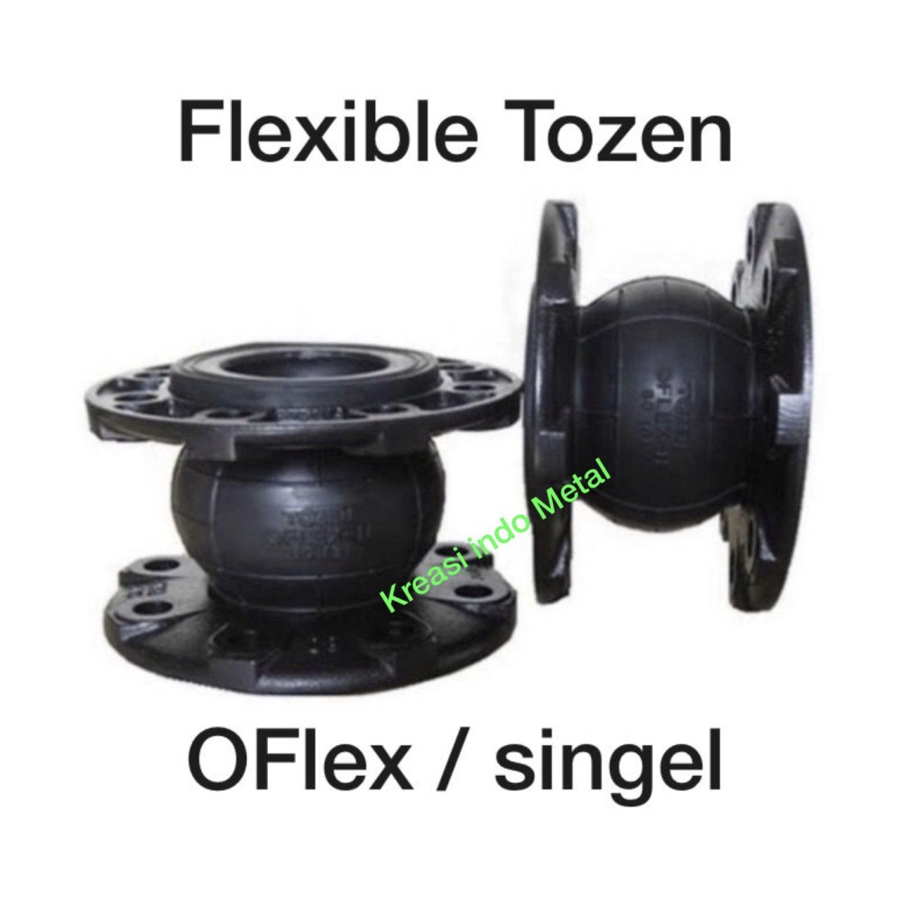 Jual 6" flexible Tozen Ansi #150 -Oflex 6 inch Flexibel rubber /Karet ...