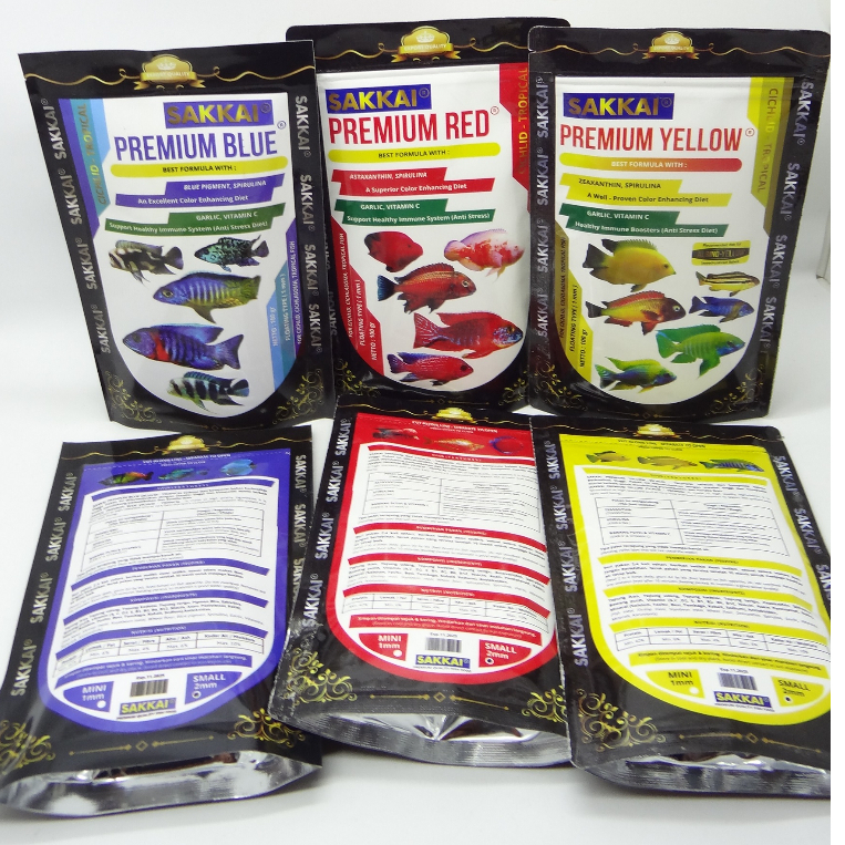 Jual Pelet SAKKAI Premium BLUE / YELLOW / RED 100 GRAM Setara akari ...