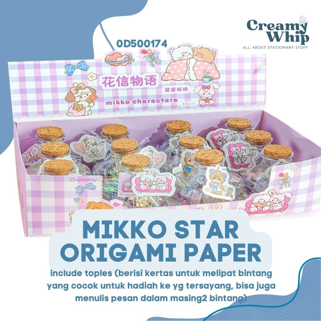 Jual Mikko Star Origami Paper - Kertas Origami Bintang-Bintangan Lucu ...