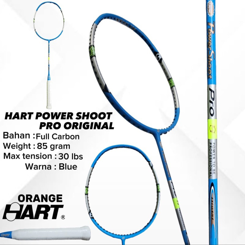 Jual [ ORIGINAL ] Raket Badminton Hart Power Shoot Pro 30 lbs 100% ...