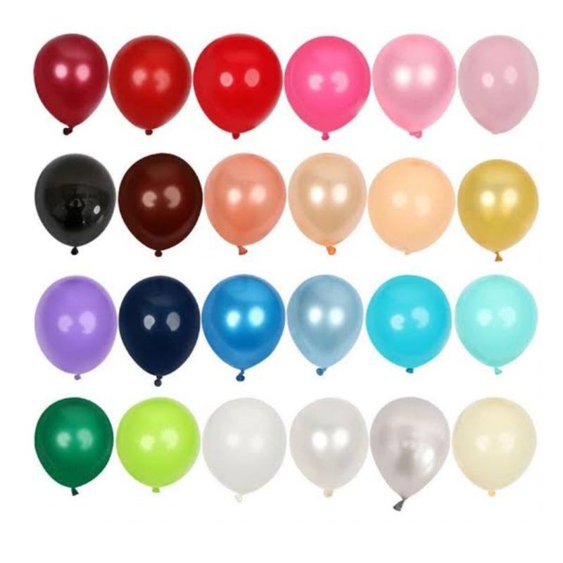 Jual Balon metalik tebal/Balon satuan murah/Balin ecer/Balin latex ...