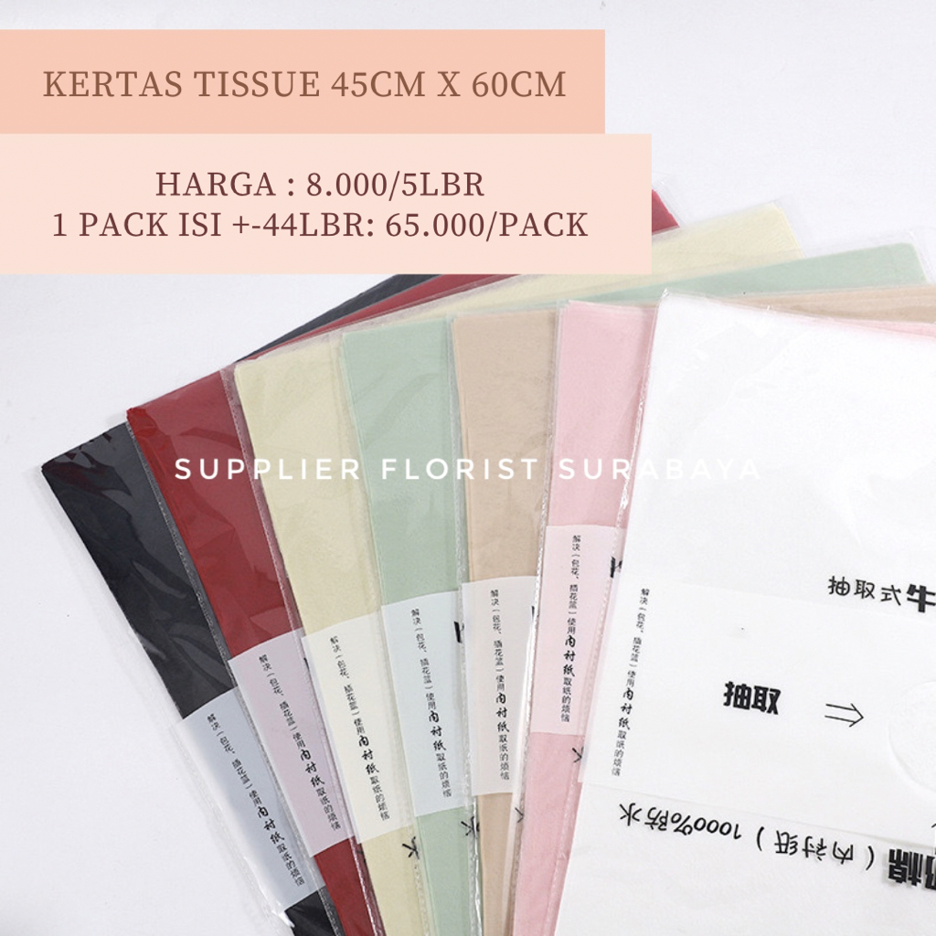 Jual [1 PACK ISI +-38LBR] KERTAS TISSUE PREMIUM 45 CM X 55 CM KERTAS ...