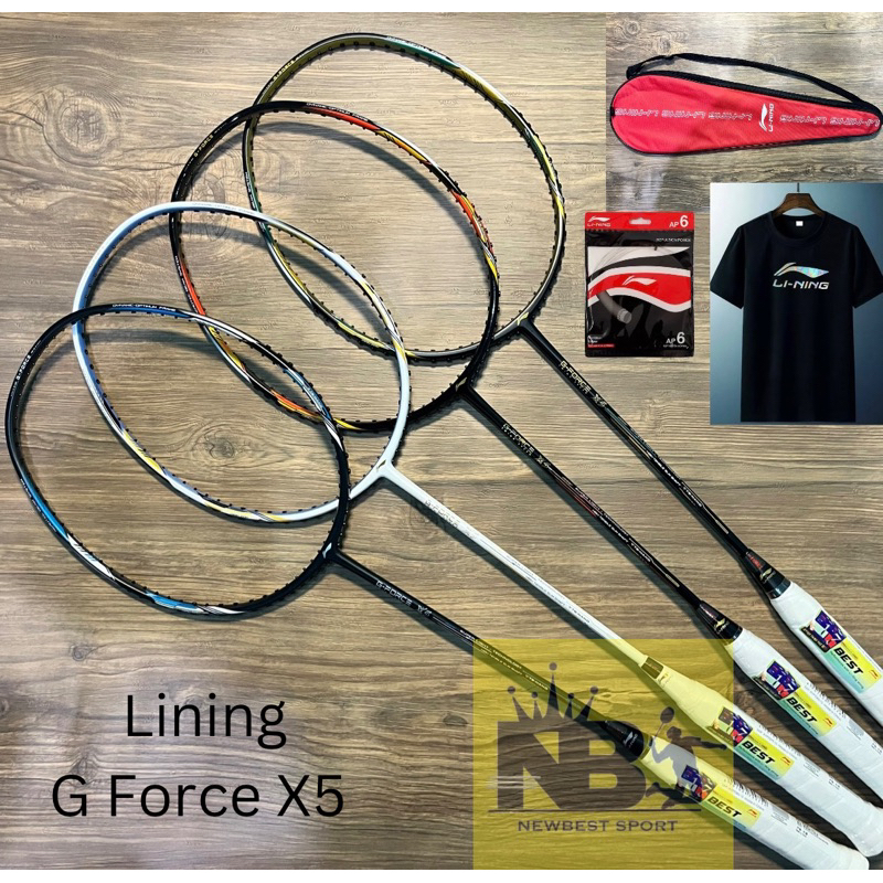 Jual RAKET BADMINTON LINING G FORCE X5 ORIGINAL | Shopee Indonesia