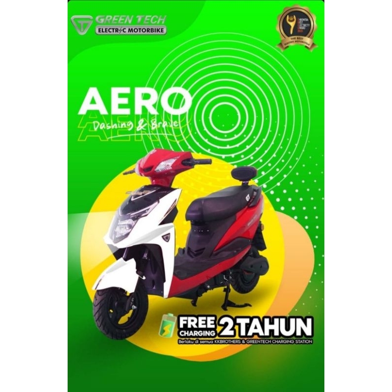 Jual GreenTech Motor Listrik Aero OTR PALEMBANG | Shopee Indonesia