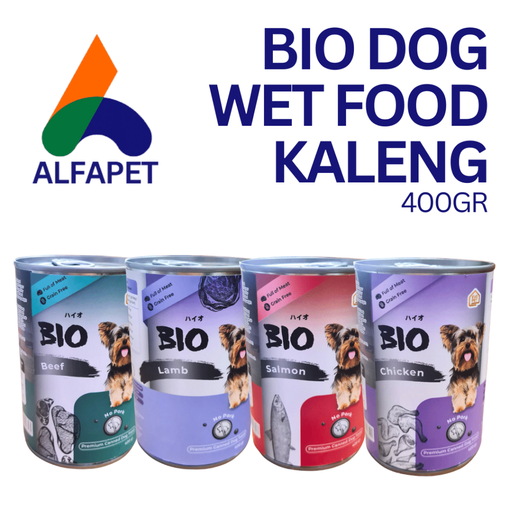 Jual BIO DOG KALENG 400GR MAKANAN ANJING | Shopee Indonesia