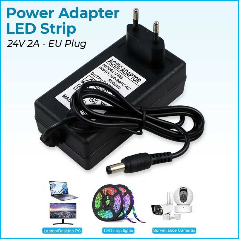 Jual Ac Adapter Power 24v 2a/24v 1A Converter AC to DC 24V 1A 24V 2A ...