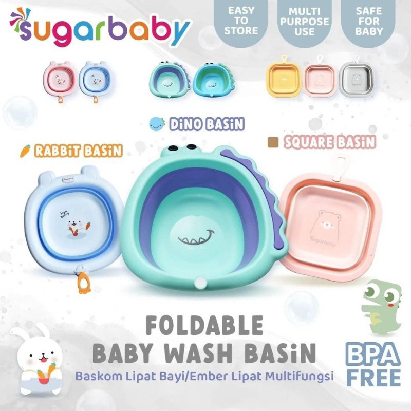 Jual Sugar Baby Foldable Baby Wash Basin/Baskom Lipat Bayi/Ember Lipat ...