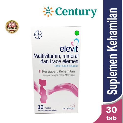 Jual ELEVIT 30 TABLET / SUPLEMEN SEBELUM KEHAMILAN / SUPLEMEN KEHAMILAN ...