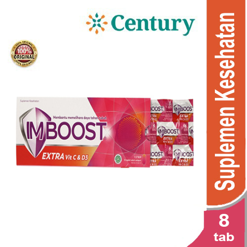 Jual IMBOOST EXTRA VIT C & D3 @8'S / SUPLEMEN KESEHATAN | Shopee Indonesia