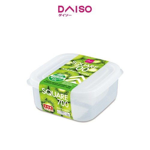 Jual Daiso Plastic Square Container 700 ml | Shopee Indonesia