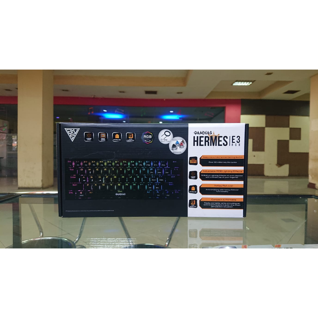 Jual Gamdias Hermes E3 RGB Mechanical Gaming Keyboard | Shopee Indonesia
