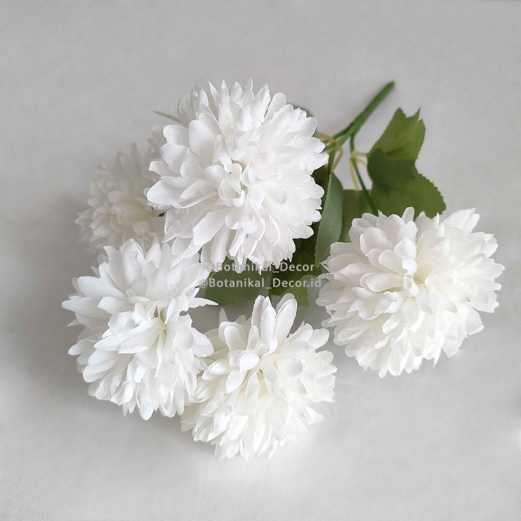 Jual Artificial Flower Pompom Mum Dandelion Premium Bunga Palstik Bunga ...