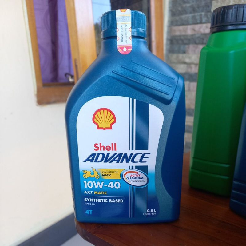 Jual Oli Motor Shell Advance 10W-40 Ax7 Matic Original 100% | Shopee ...
