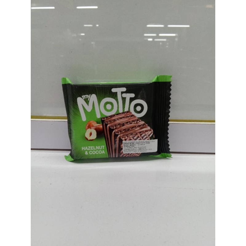 Jual My MOTTO wafer 34g tiramisu cocoa dan hazelnut | Shopee Indonesia
