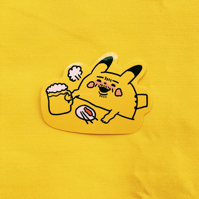 Jual Old Pikachu - Drink - Pokemon - Vinyl Sticker | Shopee Indonesia