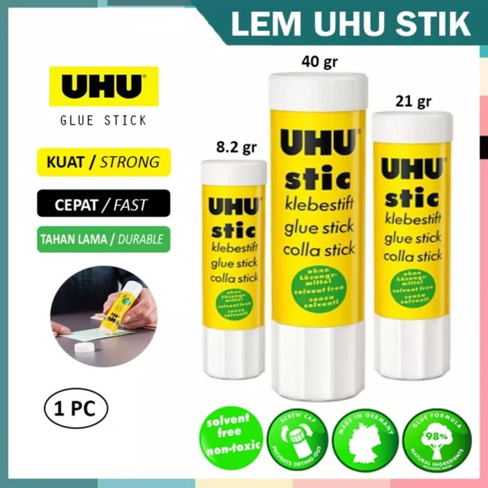 Jual LEM STIC UHU 8,2gr 21gr 40gr/ LEM STIK | Shopee Indonesia