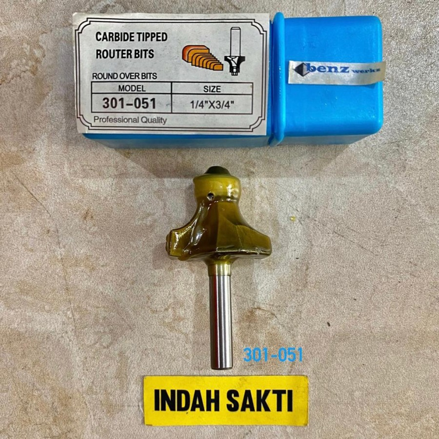 Jual Mata Router Mata Profil Corner Round Bit 301-051 - Benz | Shopee Indonesia