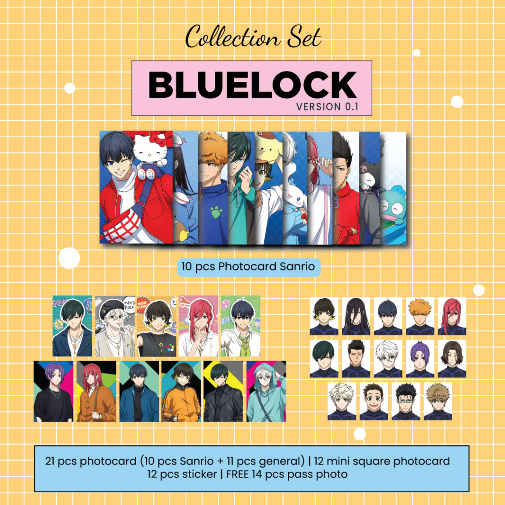 Jual Blue Lock Ver.01 Photocard Pass Photo Sticker Bluelock | Shopee ...