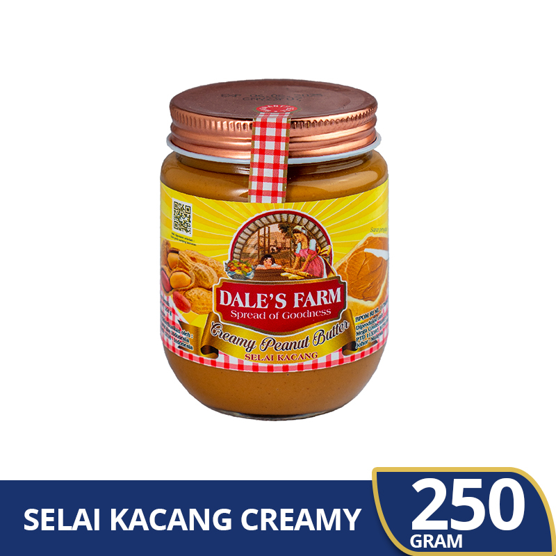 Jual Dale’s Farm Creamy Peanut Butter 250gr – Selai Kacang | Shopee ...