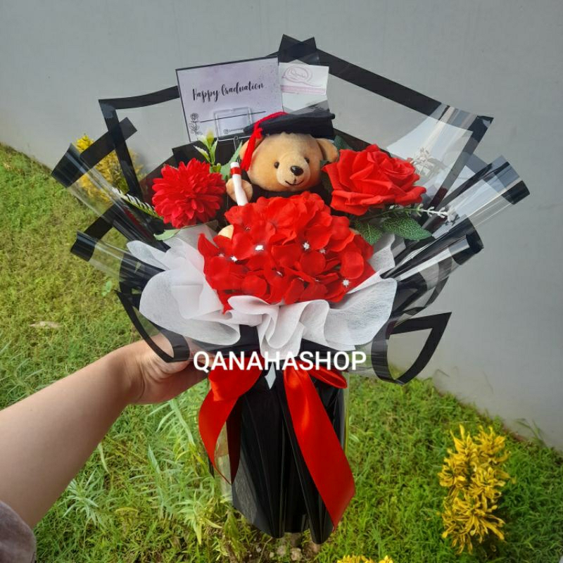 Jual (Ready) Buket bunga Wisuda / Buket Boneka Wisuda / Buket wisuda ...