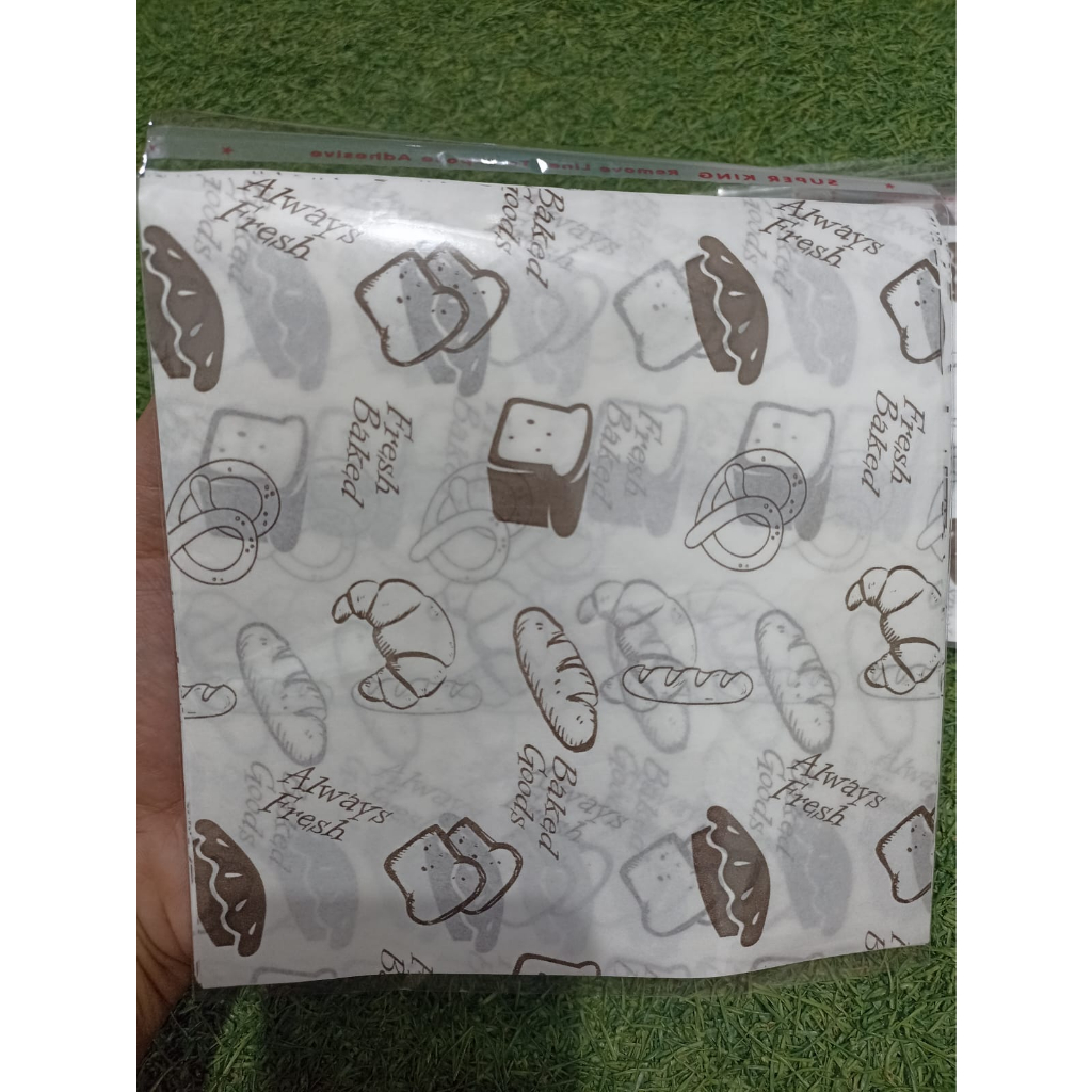 Jual ALAS BENTO KERTAS / BAKING PAPER MOTIF / KERTAS NASI MOTIF 15X15 ...