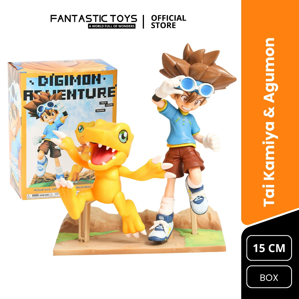 Jual Action Figure Digimon Advanture Agumon & Taichi Yagami Box ...