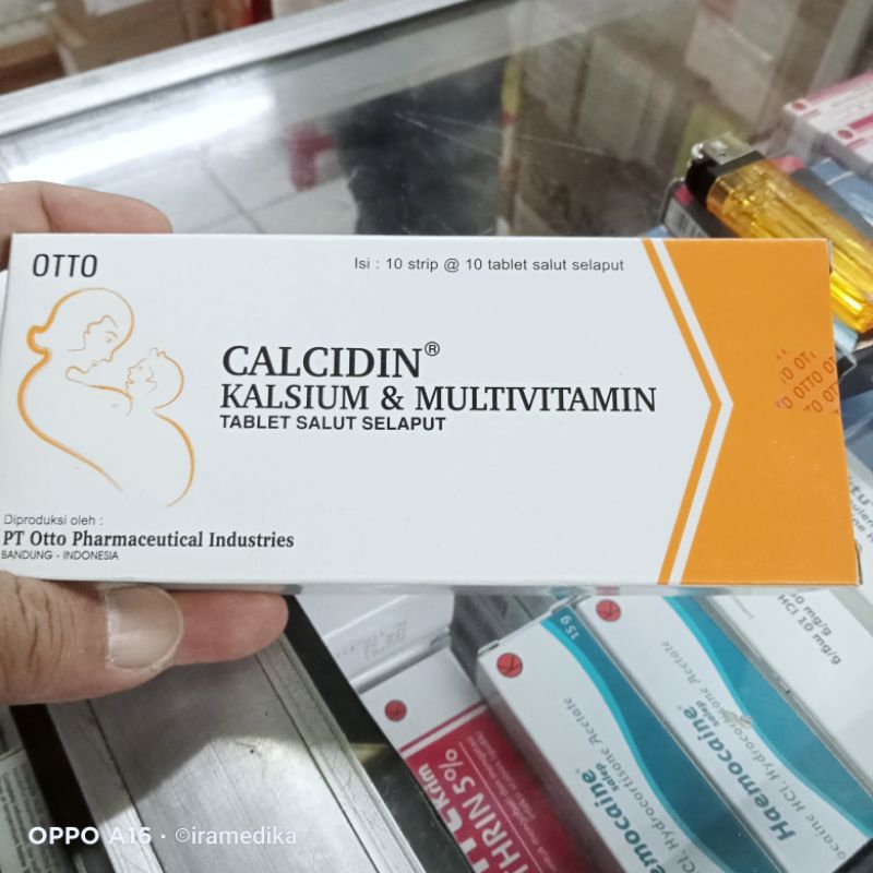Jual CALCIDIN Calcium Multivitamin 100tablet | Shopee Indonesia