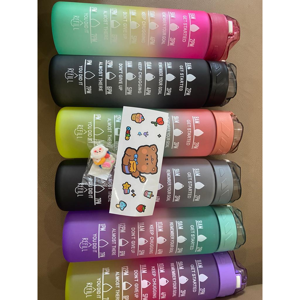 Jual BOTOL VIRAL GRADASI 1L NEW FREE SEDOTAN + STIKER 3D & 2D TRITAN ...