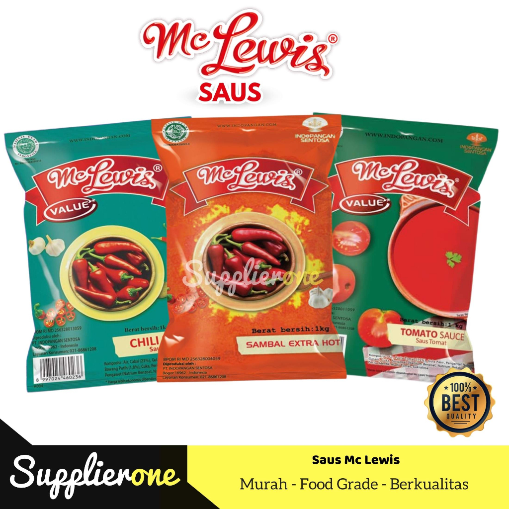 Jual Saus Mc Lewis / Saus Tomat / Saus Cabai / Saus Extra Pedas Mc ...