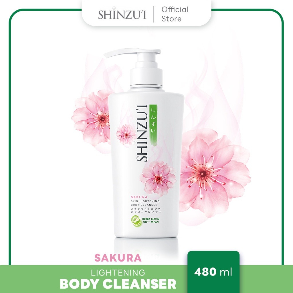Jual SHINZUI Skin Lightening Body Cleanser Pump 480ml / 225ml | Sabun ...