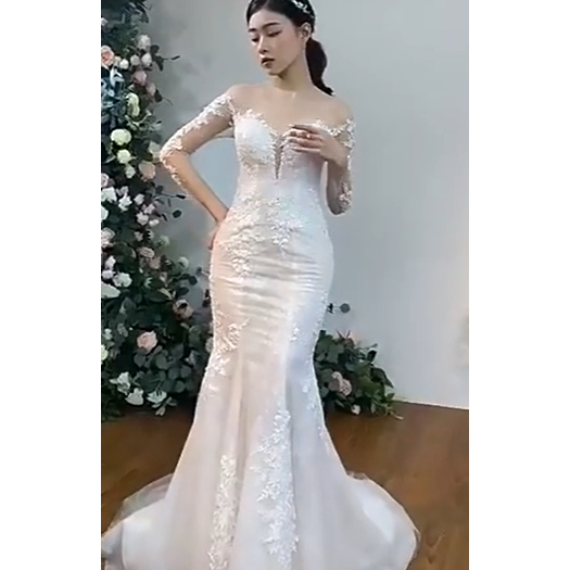 Jual GAUN PENGANTIN KUALITAS RENDA PUTRI DUYUNG MANIK MANIK PUTRI ...