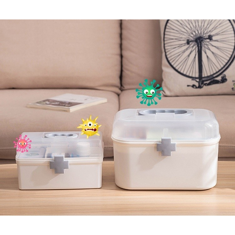 Jual Kotak Penyimpanan P3K Tempat Obat First Aid / Multifunction Box ...