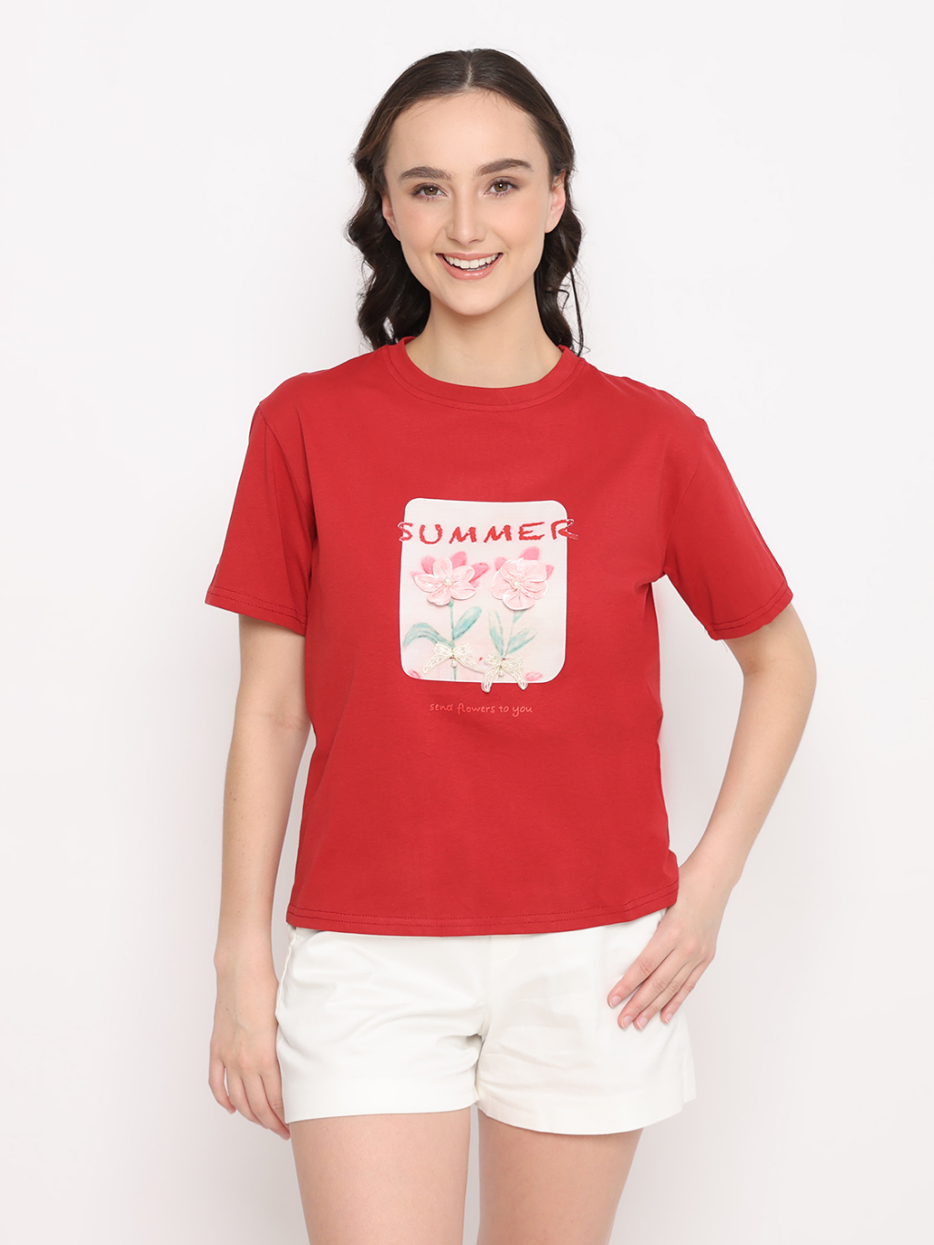 Jual ROMP Kaos Wanita - Motif Sablon Summer | Shopee Indonesia