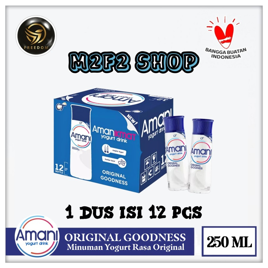 Jual AMANI Yogurt Drink Original Goodness - 250 ml (Kemasan Karton) | Shopee Indonesia